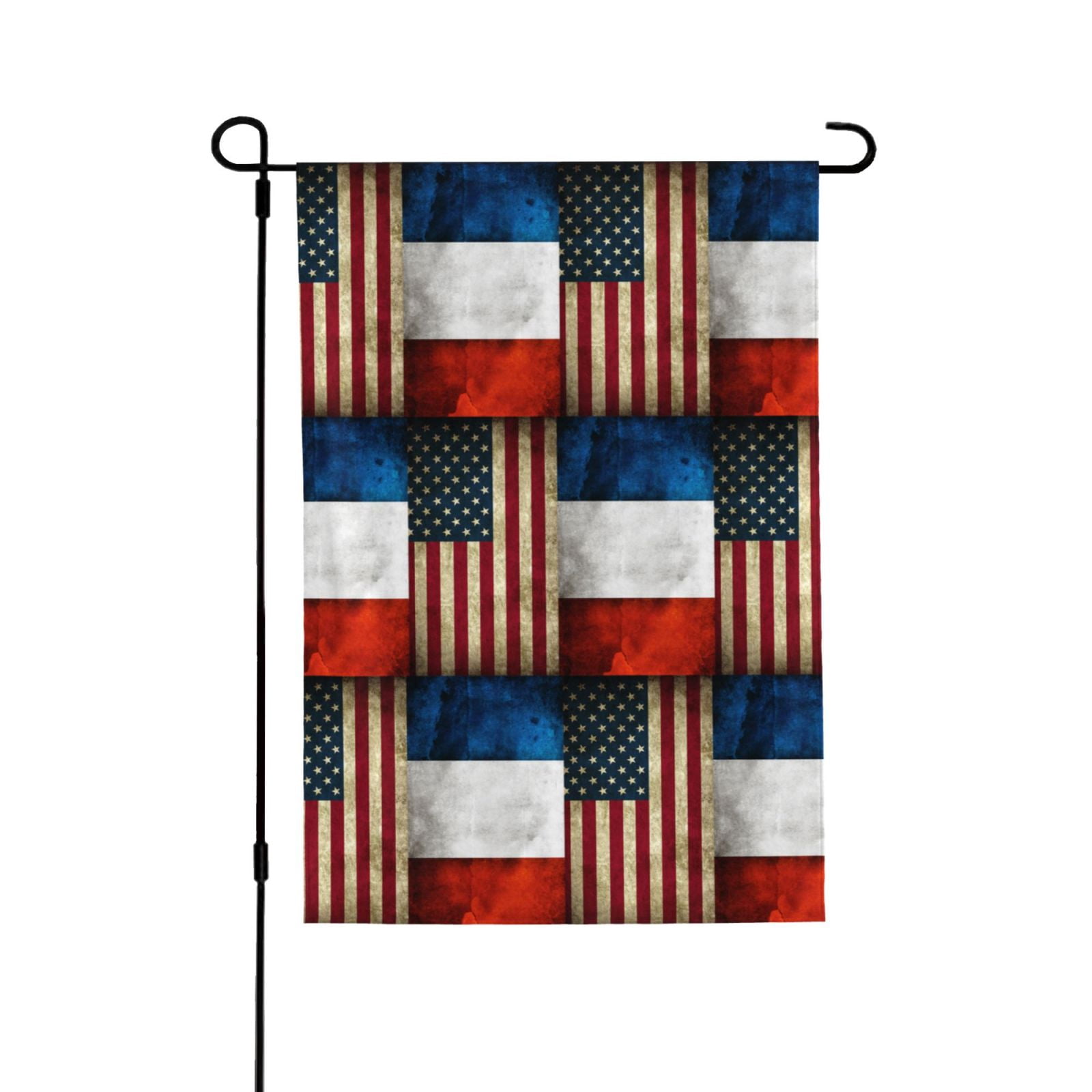 United-States Russian Flag Welcome Large House Flag Vertical Double ...
