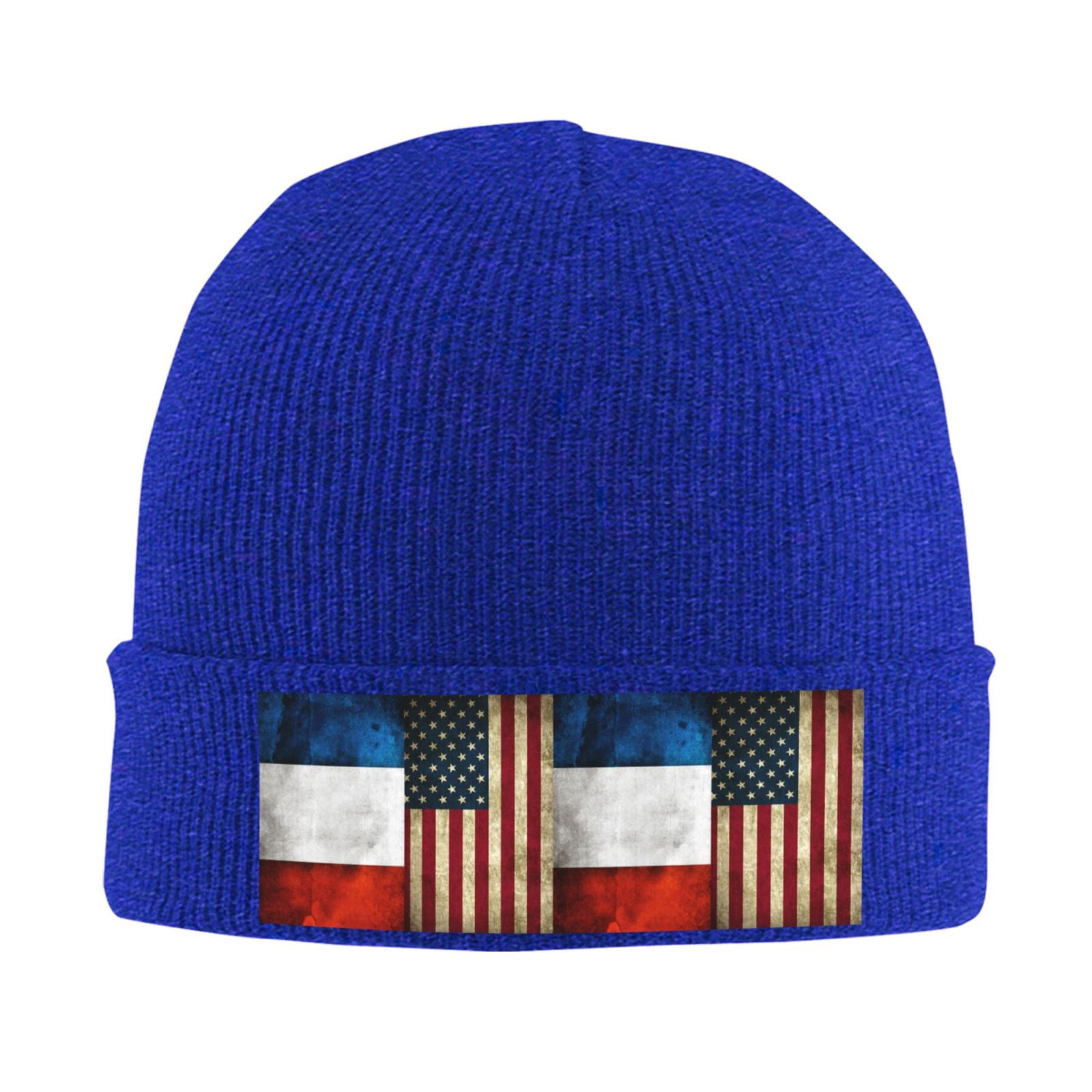 United-States Russian Flag Winter Beanie Hats for Men Women Warm Cozy ...