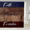 United States Shower Curtain 4th of July Independence Day Bathroom ...