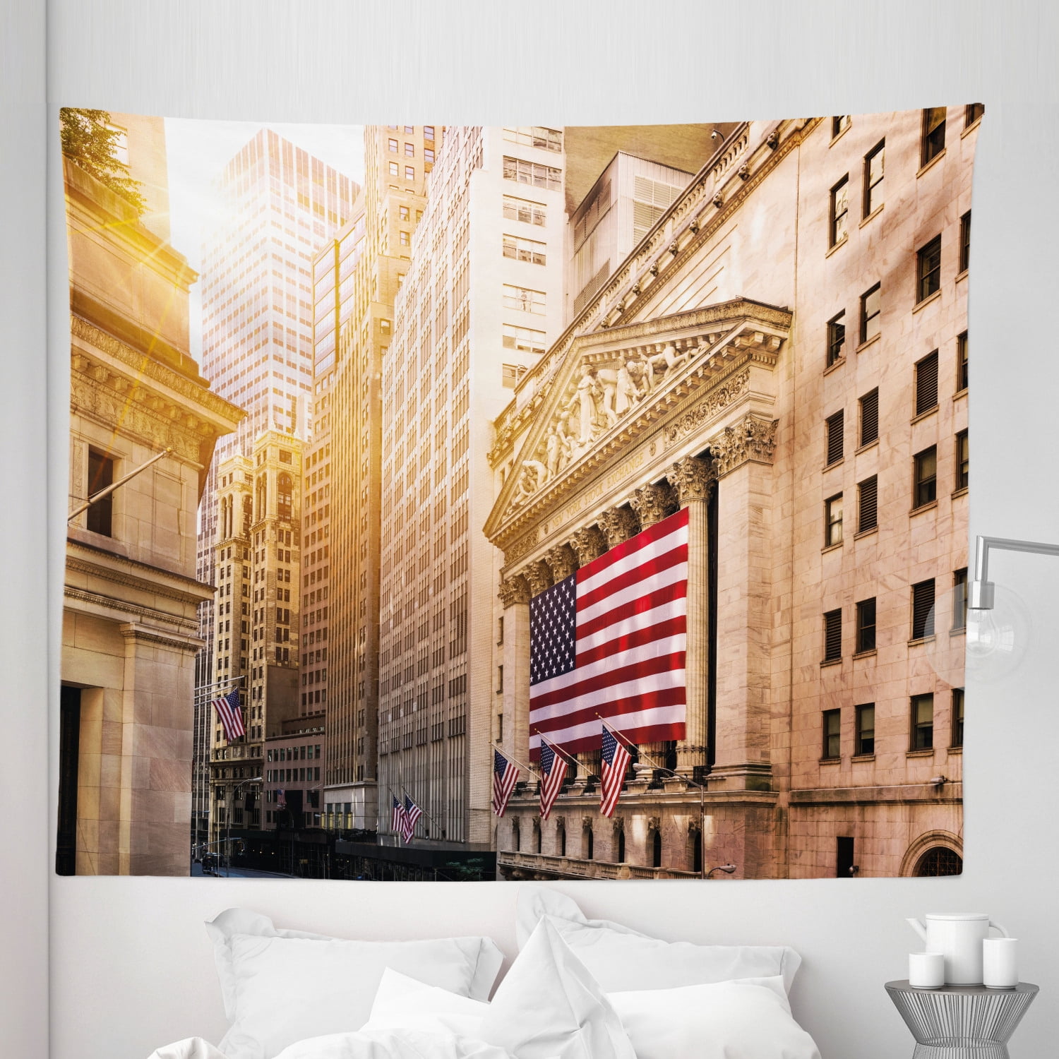 United States Tapestry, Famous Wall Street Building New York Stock ...