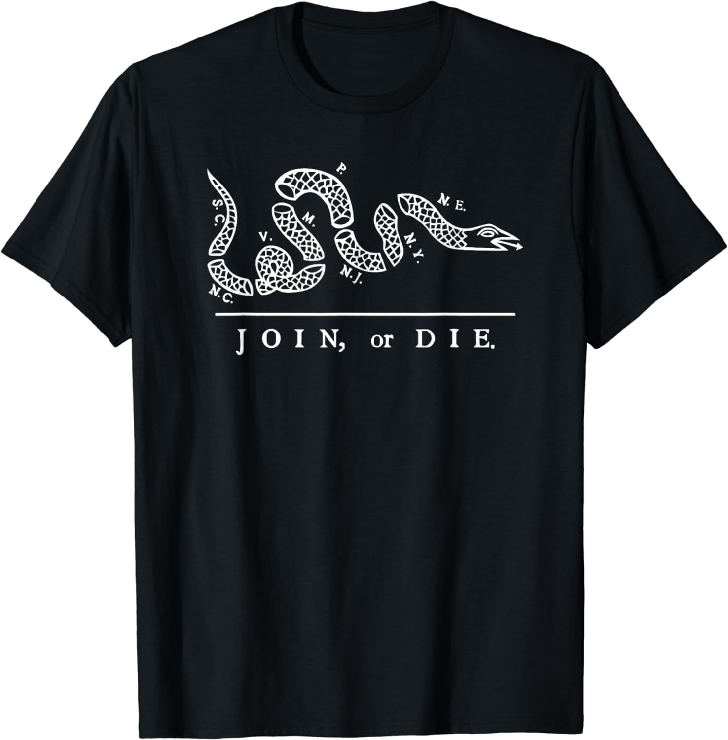 United States Thirteen Colonies Join or Die Snake T-Shirt - Walmart.com