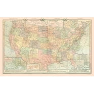 32x50 RMC Classic United States USA Wall Map Framed Edition - Black ...