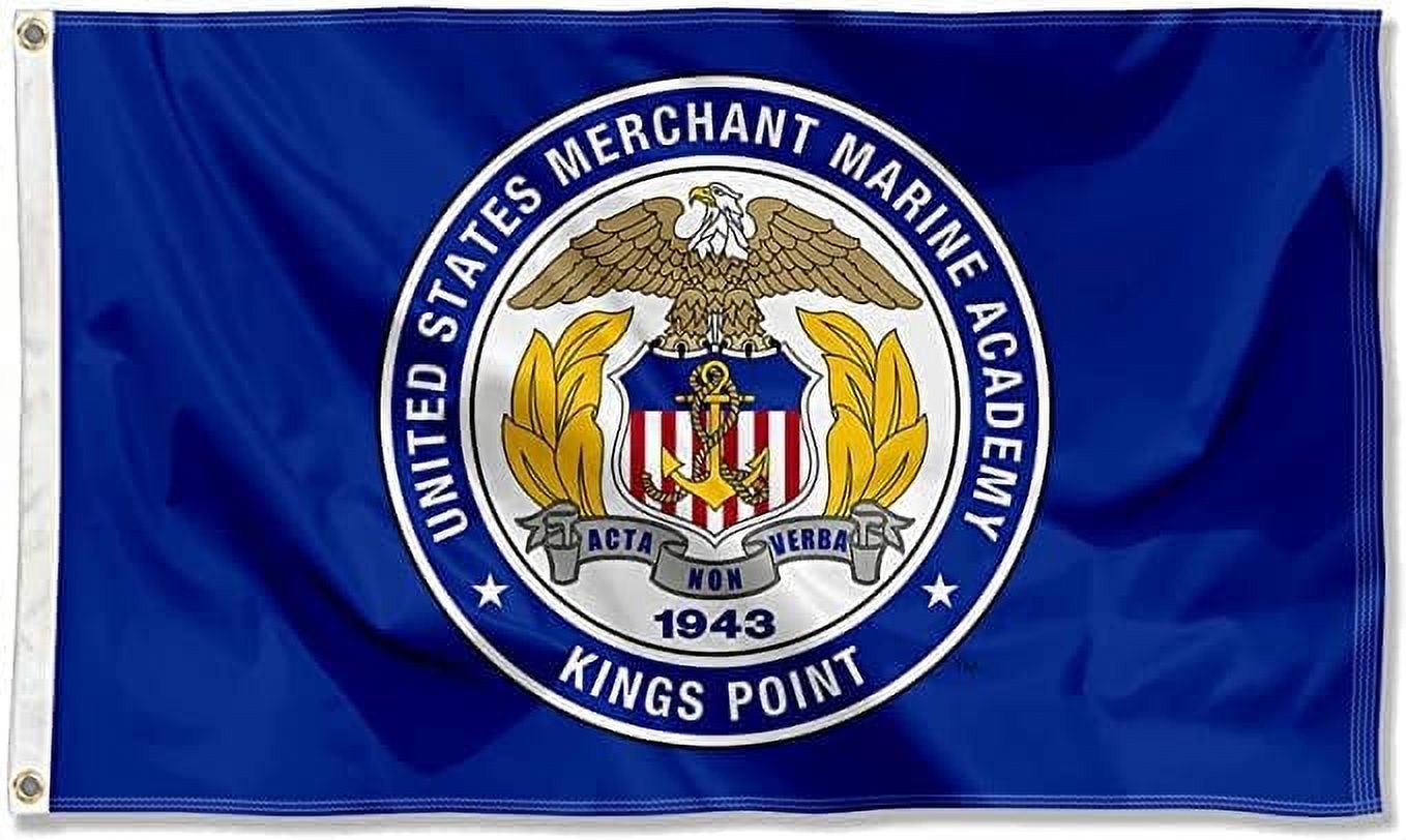 United States U.S. MERCHANT MARINE ACADEMY kings point 1943 Flag 3x5 Ft ...
