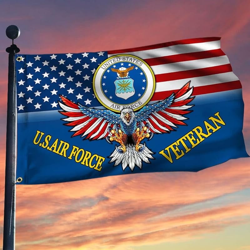 United States US Veteran Air Force USAF Flag 3x5 Ft - UV Fade Resistant ...