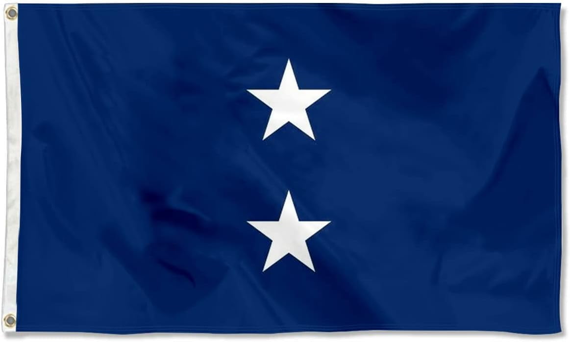 United States USN Star Rear Admiral Flag 3x5 Ft Vivid Color Double ...