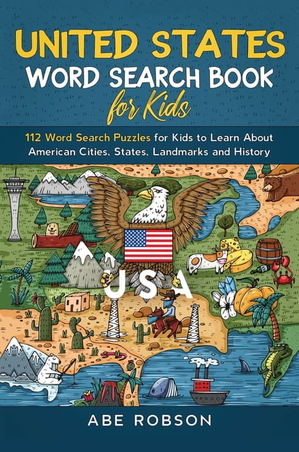 United States Word Search Book for Kids: 112 Word Search Puzzles for ...