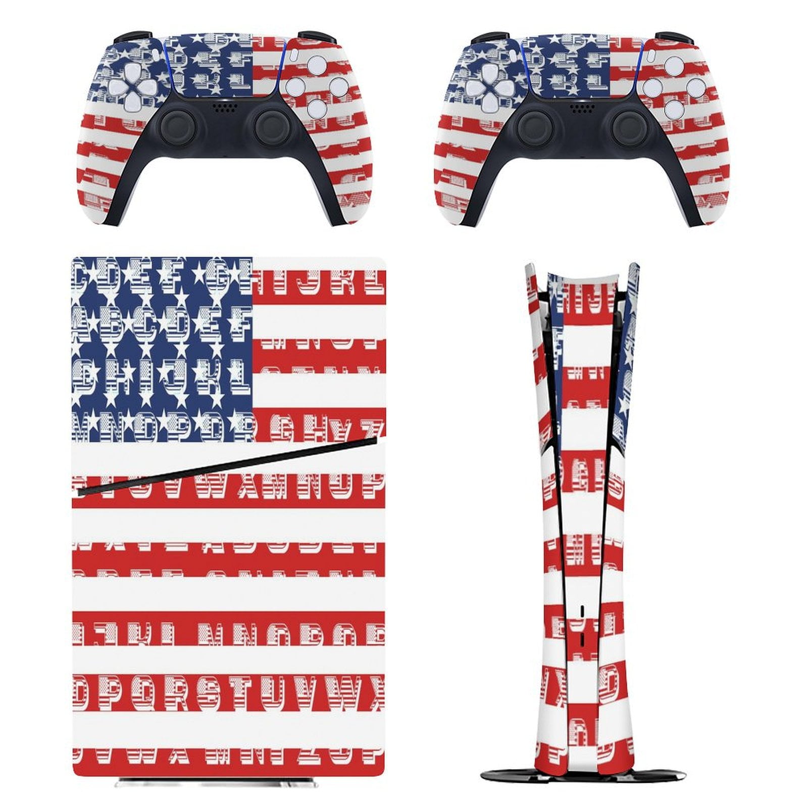 United States,flag,letter PS5/PS5 Slim Digital Disc Skin Sticker For ...