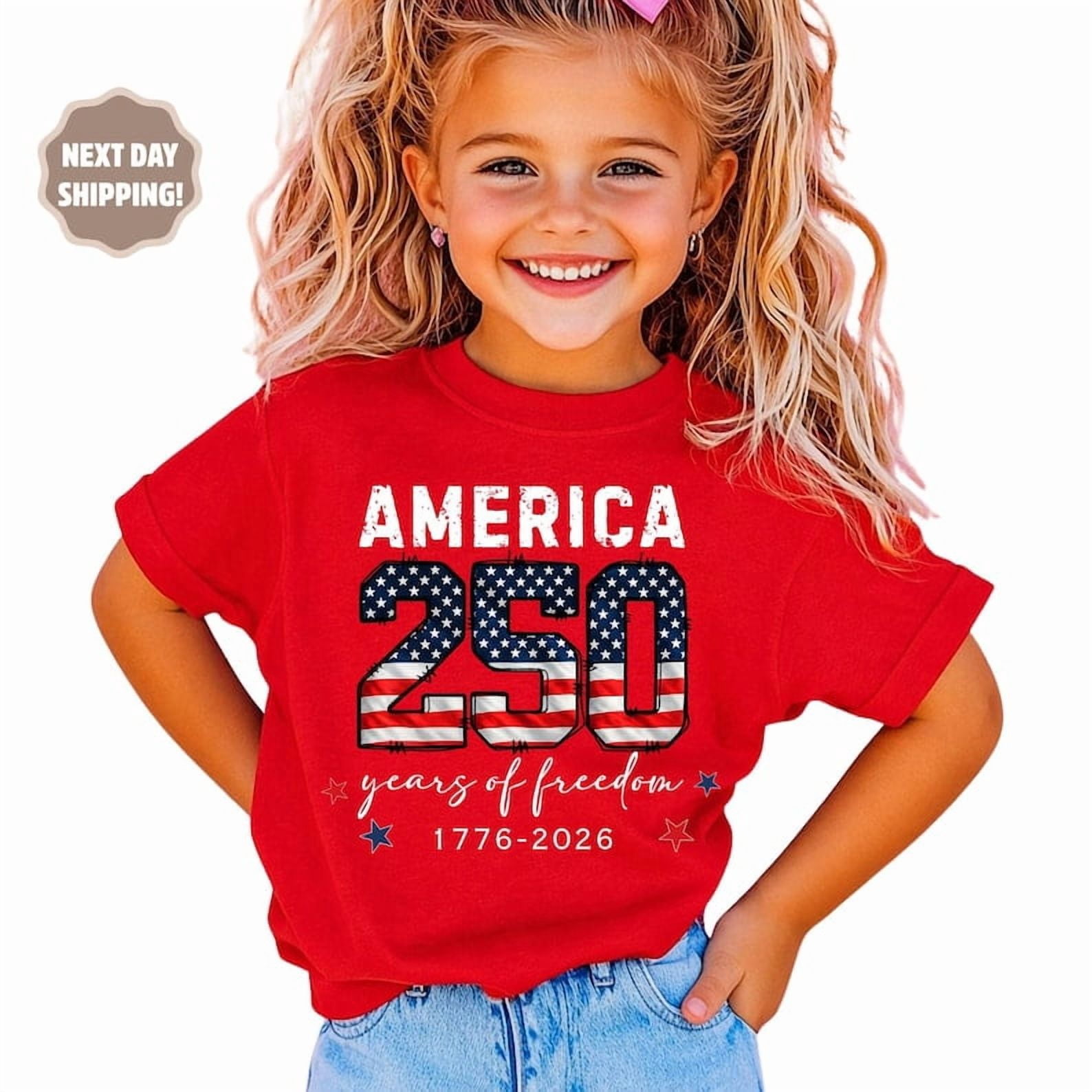 United States of America 250th Anniversary Kids Shirt, 250th ...