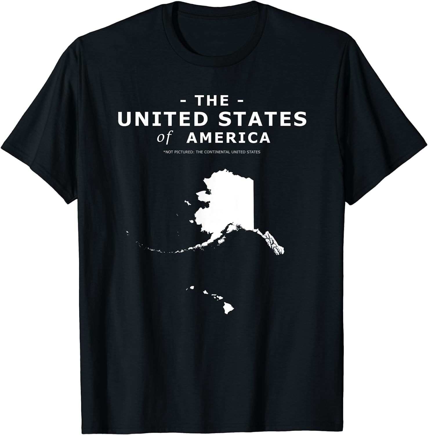 United States of America Funny Alaska Hawaii Map T-Shirt - Walmart.com