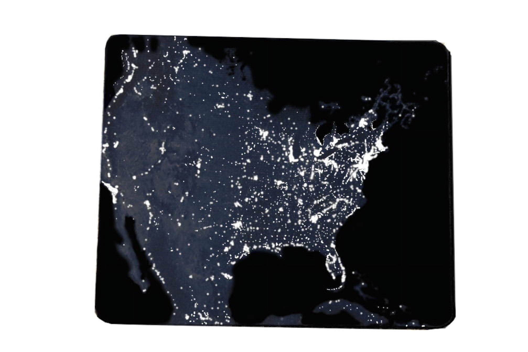 United States of America Map Light up Cities at Night from Space ...
