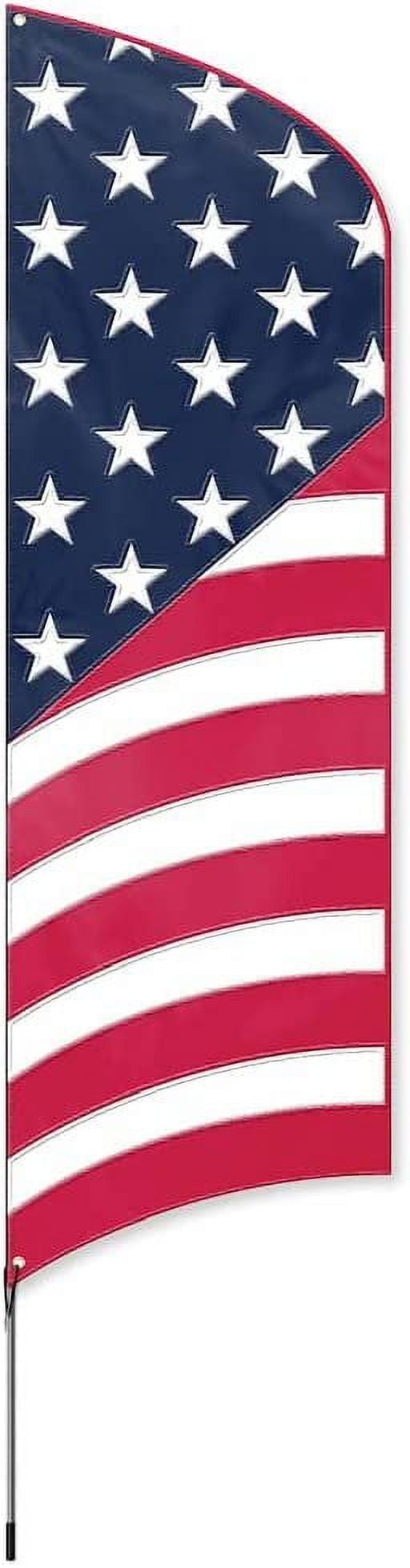 United States of America Tall Team Flag Tailgating Flag Kit 8.5 x 2.5 ...