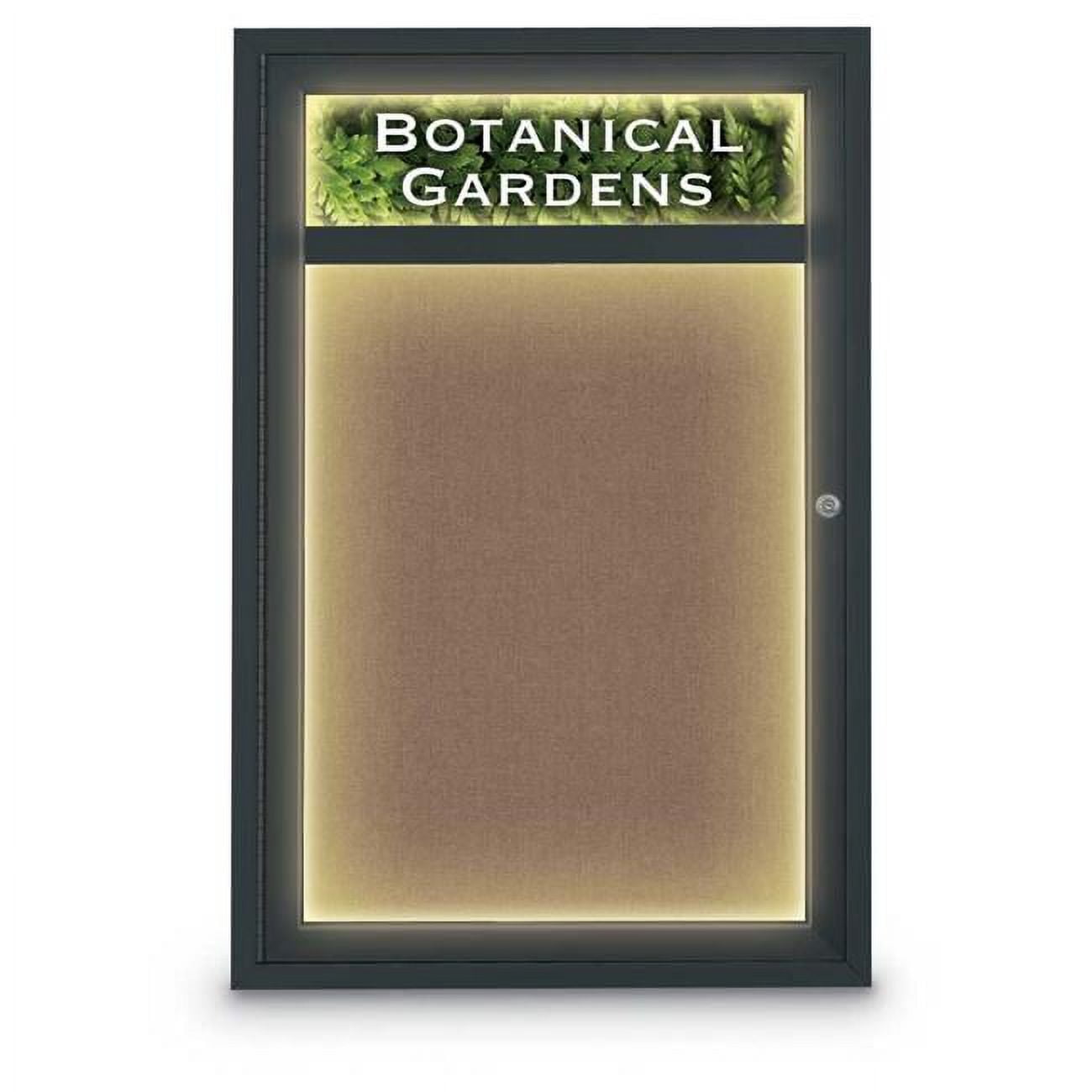 United Visual Products UV350HI-BLACK-PUMICE 24 x 36 in. Single Door ...