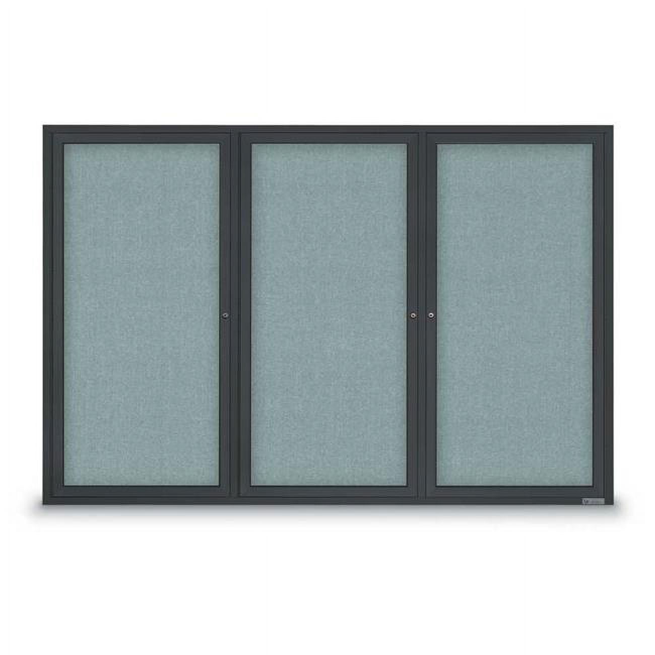United Visual Products UV307-BLACK-CLOUD 72 x 48 in. Triple Door ...