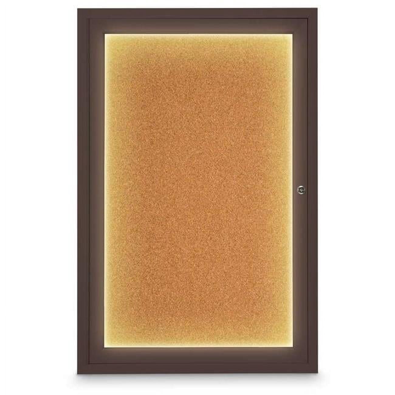 United Visual Products UV315I-BRONZE-CORK 24 x 36 in. Single Door ...