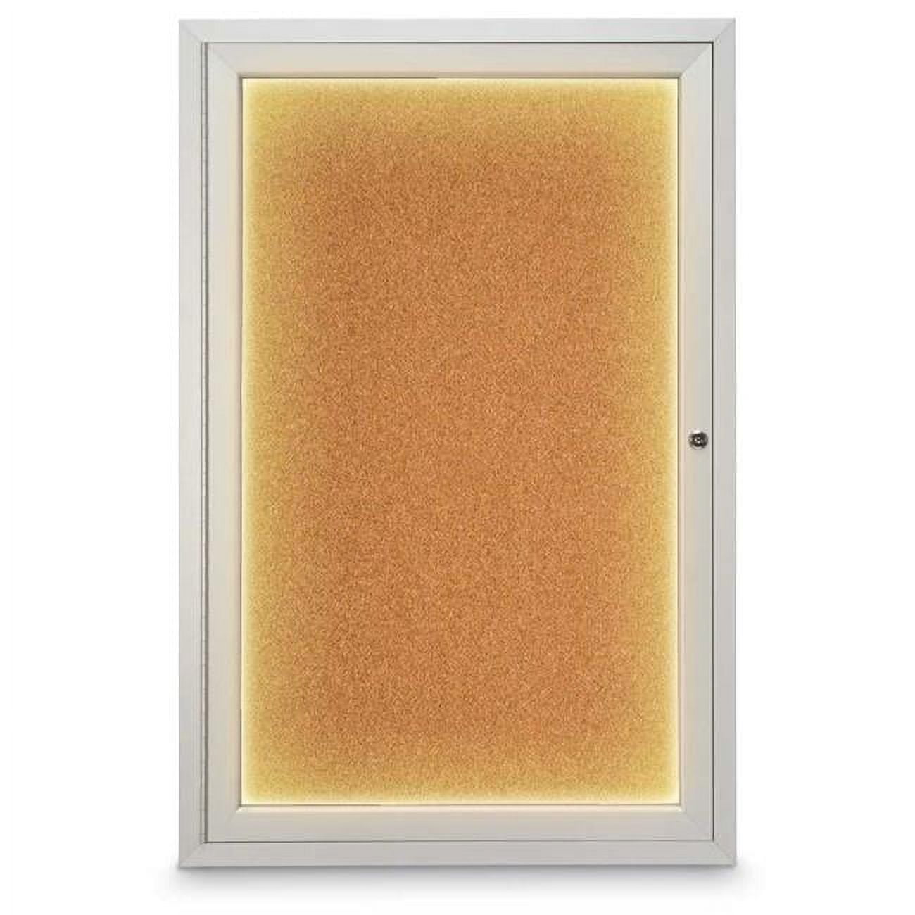 United Visual Products UV315I-SATIN-CORK 24 x 36 in. Single Door ...