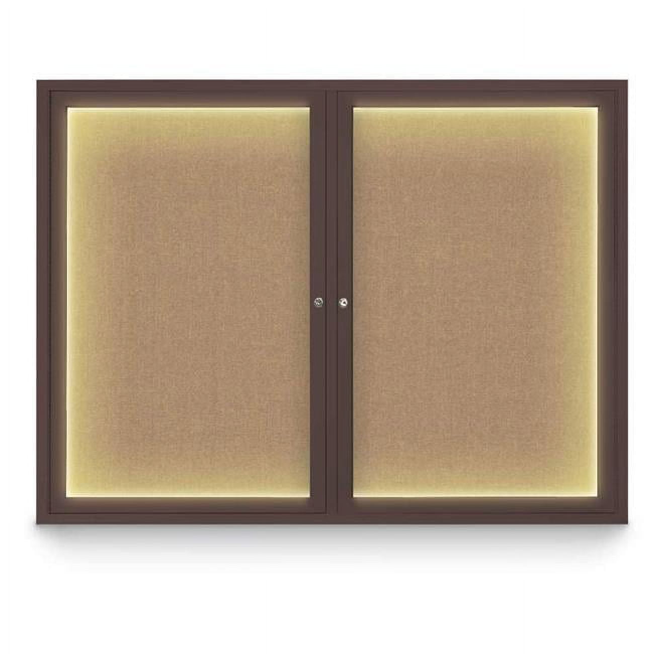 United Visual Products UV316I-BRONZE-BUFF 48 x 36 in. Double Door ...