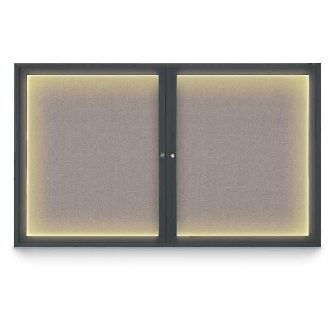 United Visual Products UV317I-BLACK-PEARL 60 x 36 in. Double Door ...