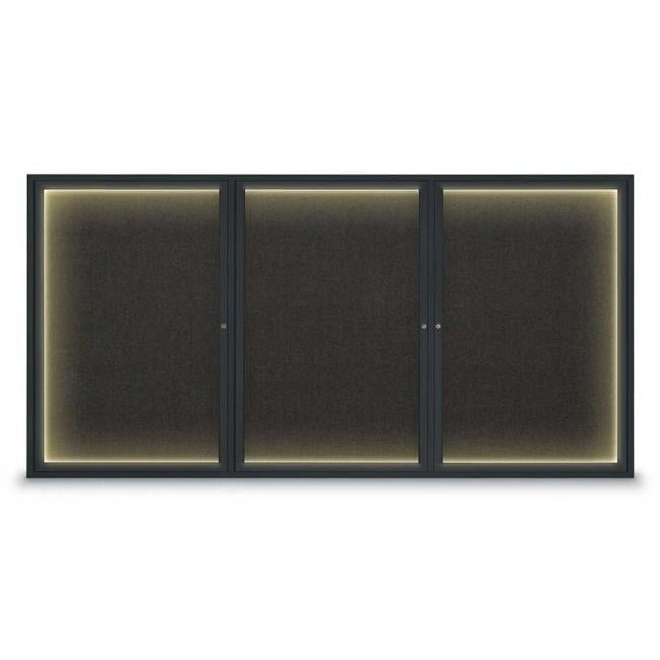 United Visual Products UV320I-BLACK-BLACK 96 x 48 in. Triple Door ...