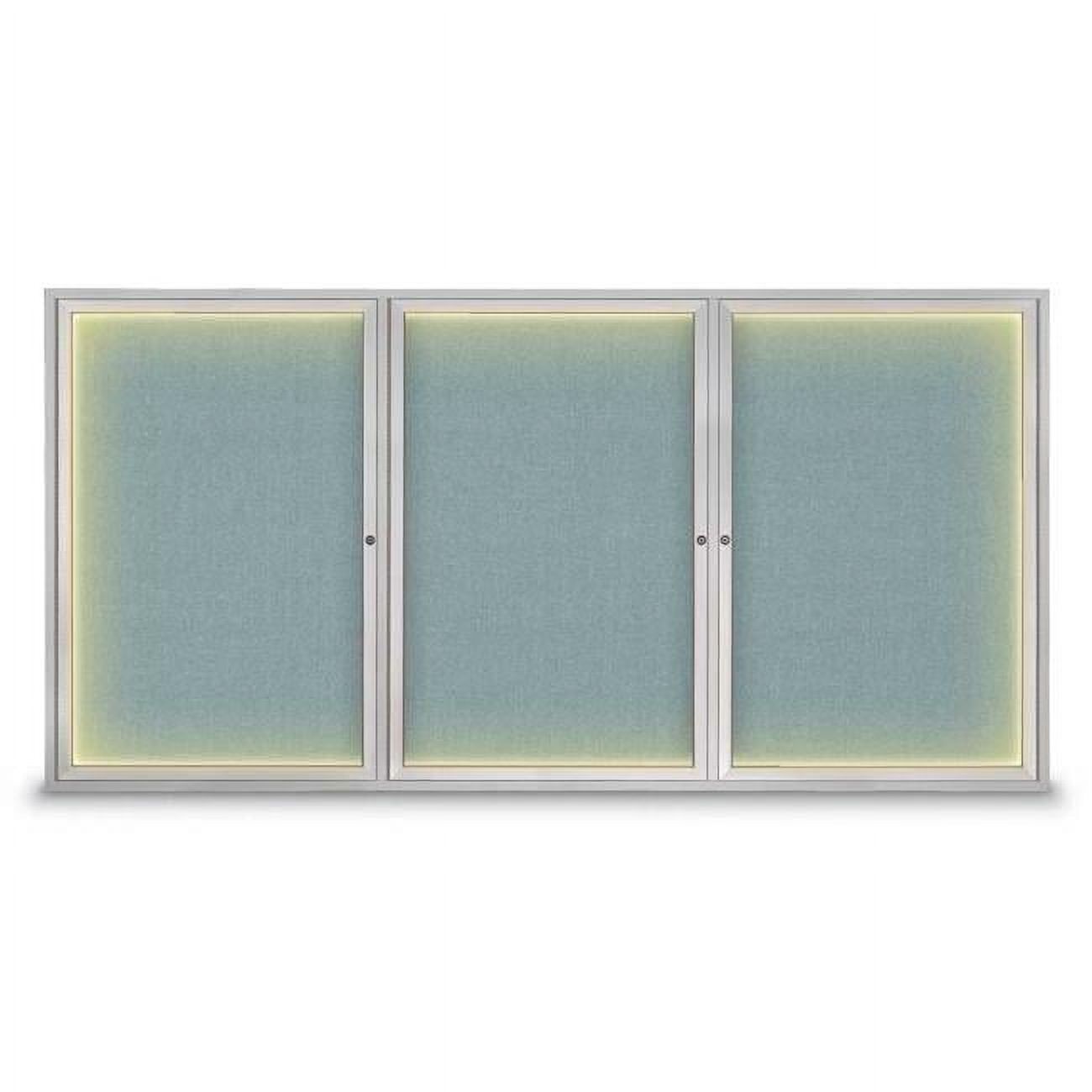 United Visual Products UV320I-SATIN-CLOUD 96 x 48 in. Triple Door ...