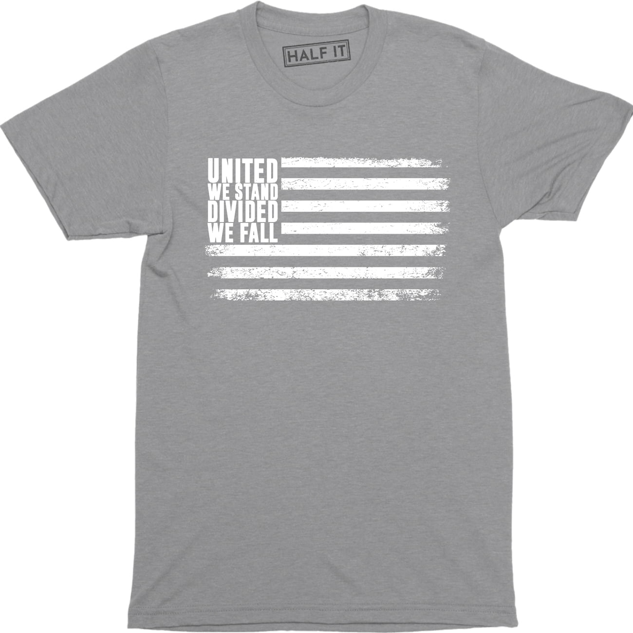 United We Stand Divided We Fall - USA Patriot Flag Anthem Men's Tee ...