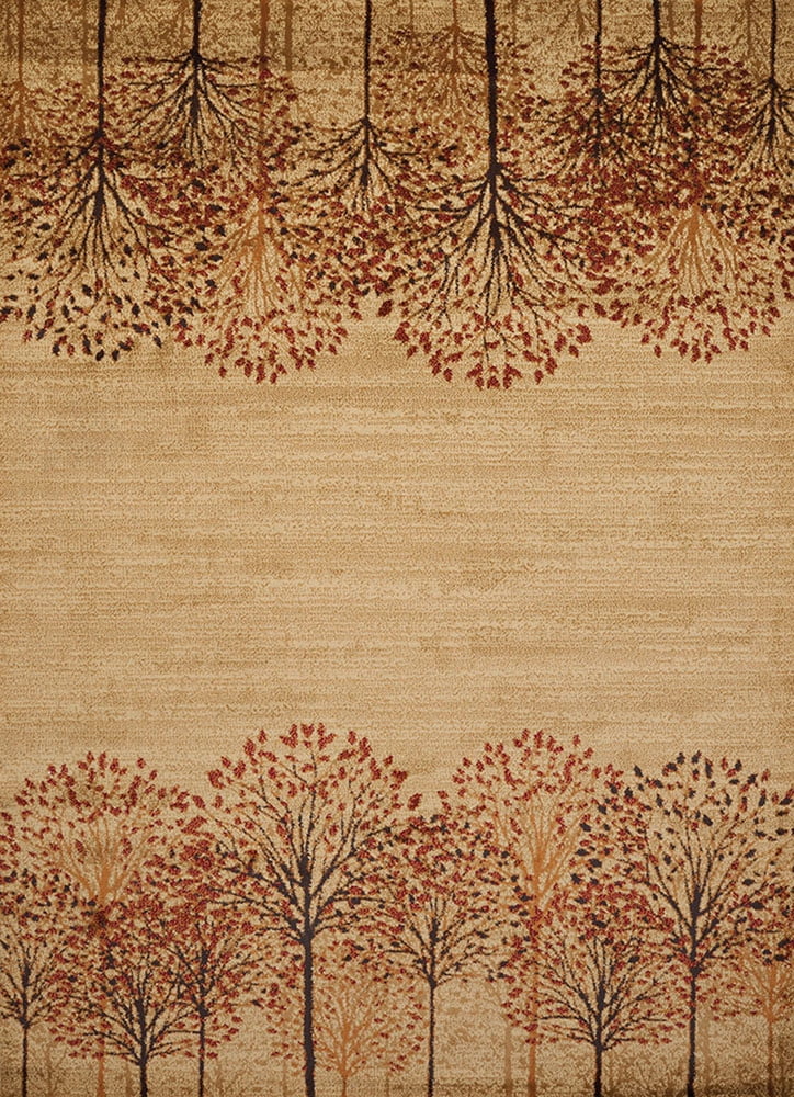 United Weavers Affinity Area Rug 750-05817 Tree Blossom Natural Trees ...