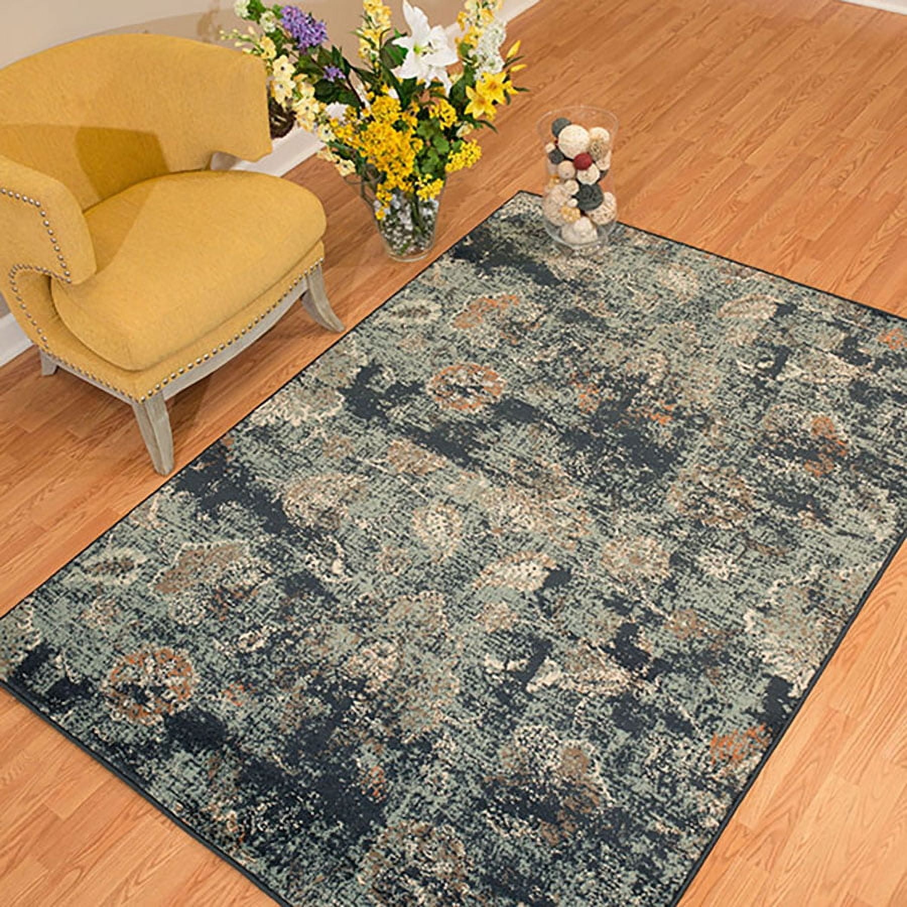 United Weavers Amarna Via Vicoasa Distressed Blue Woven Olefin Area Rug ...