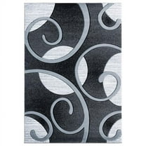 Luxe Weavers Marble Swirl Collection Smoke Abstract Area Rug 2x7 ...
