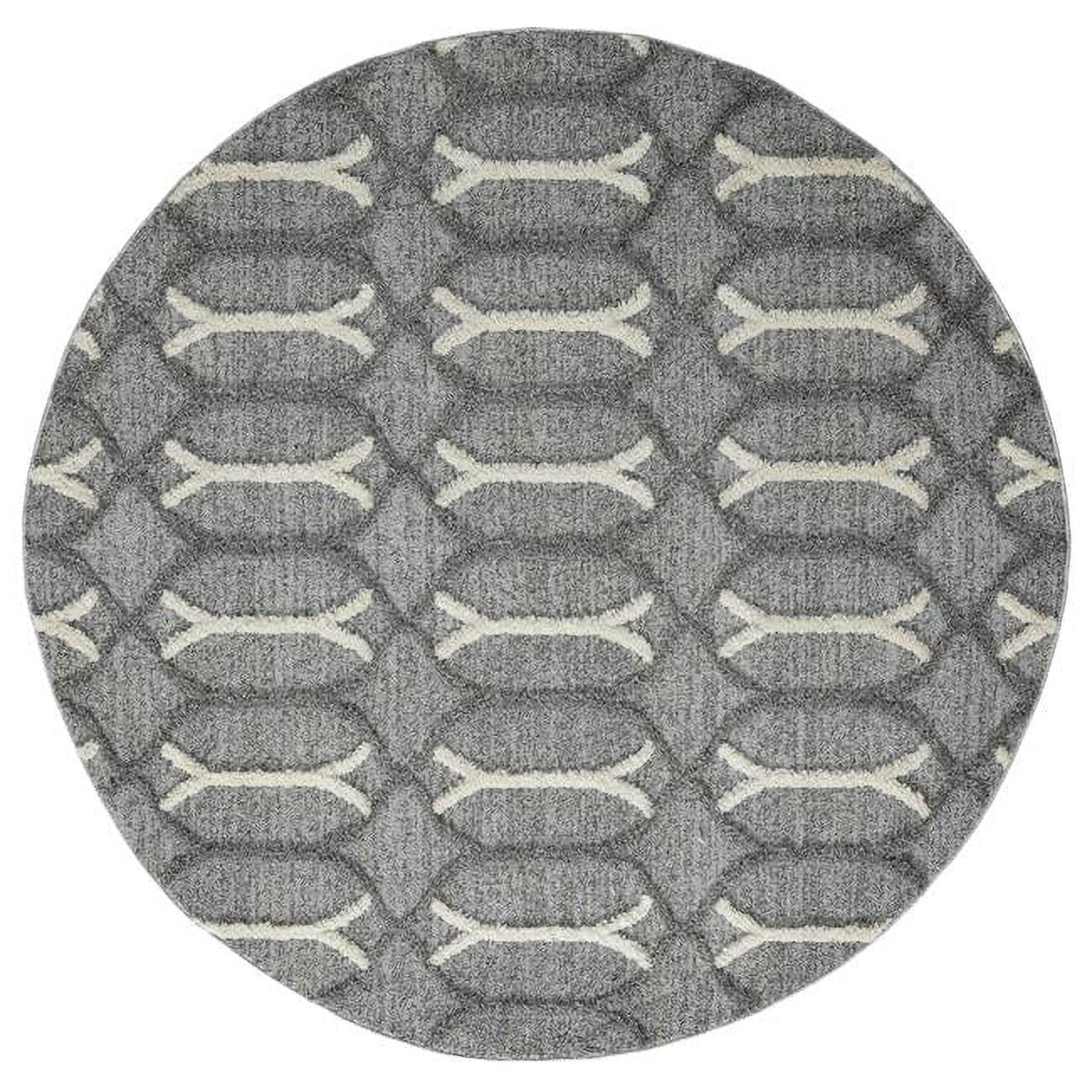 United Weavers Garfield Inspiration Grey Round Rug 7'11" x 7'11 ...