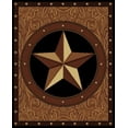 United Weavers Legends Area Rug 910-04950 Ranch Star Black Western Star ...