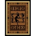 United Weavers Legends Area Rug 910-05250 Koko Black Kokopelli 5' 3" x ...
