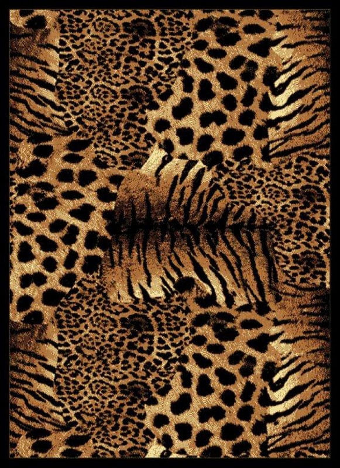 United Weavers Legends Area Rug 910-05550 Painted Skins Black 5' 3