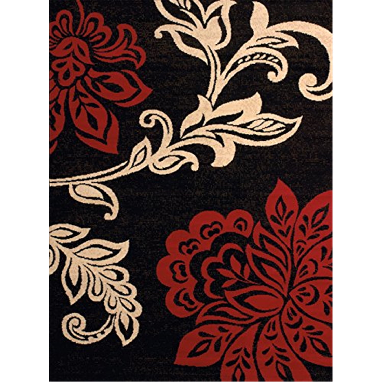 United Weavers Quality Made Plaza Gianna Floral Pattern Area Rug, Red ...
