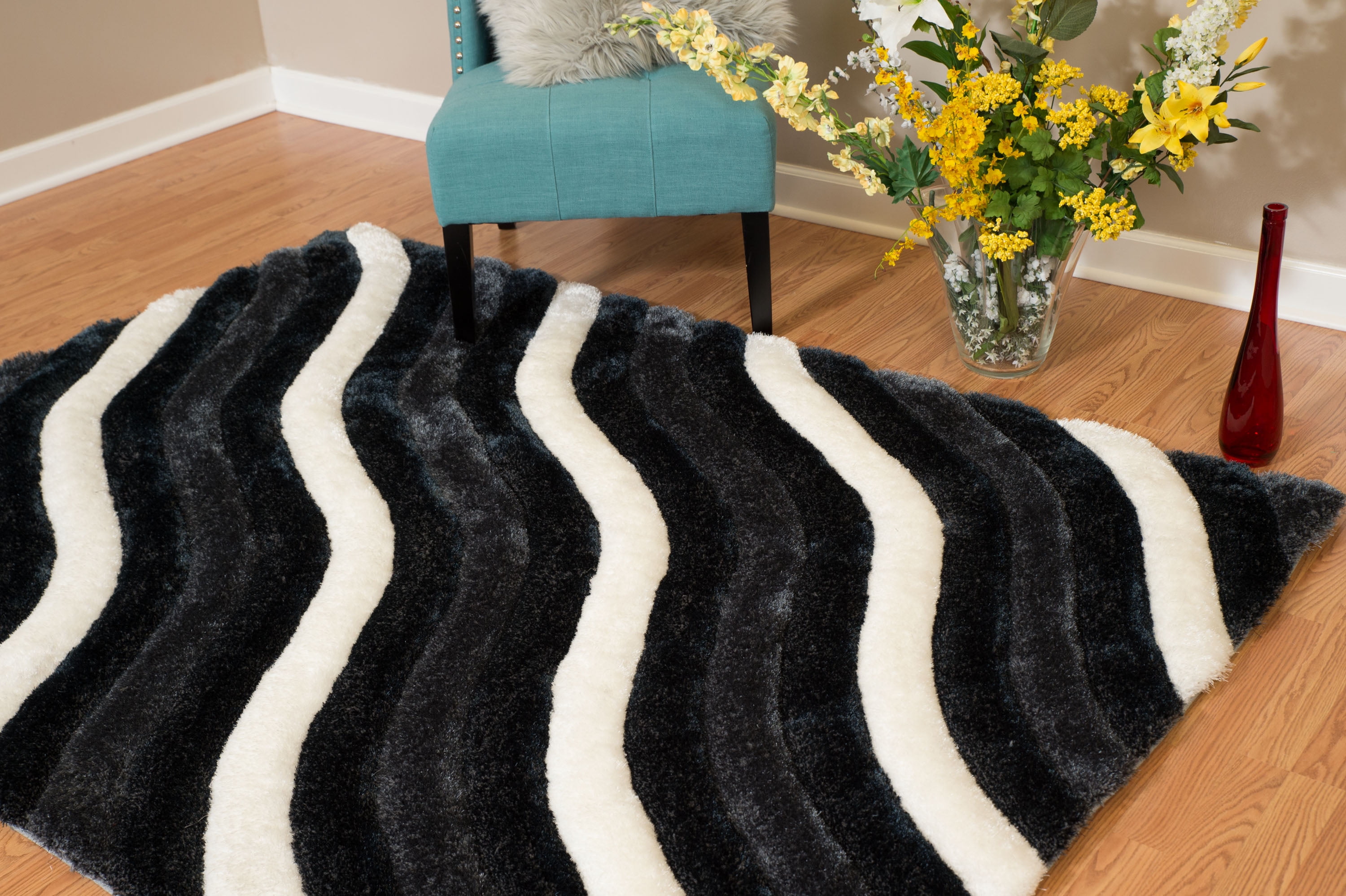 Free Shipping! United Weavers of America Veria Mekan Shag Abstract Area ...