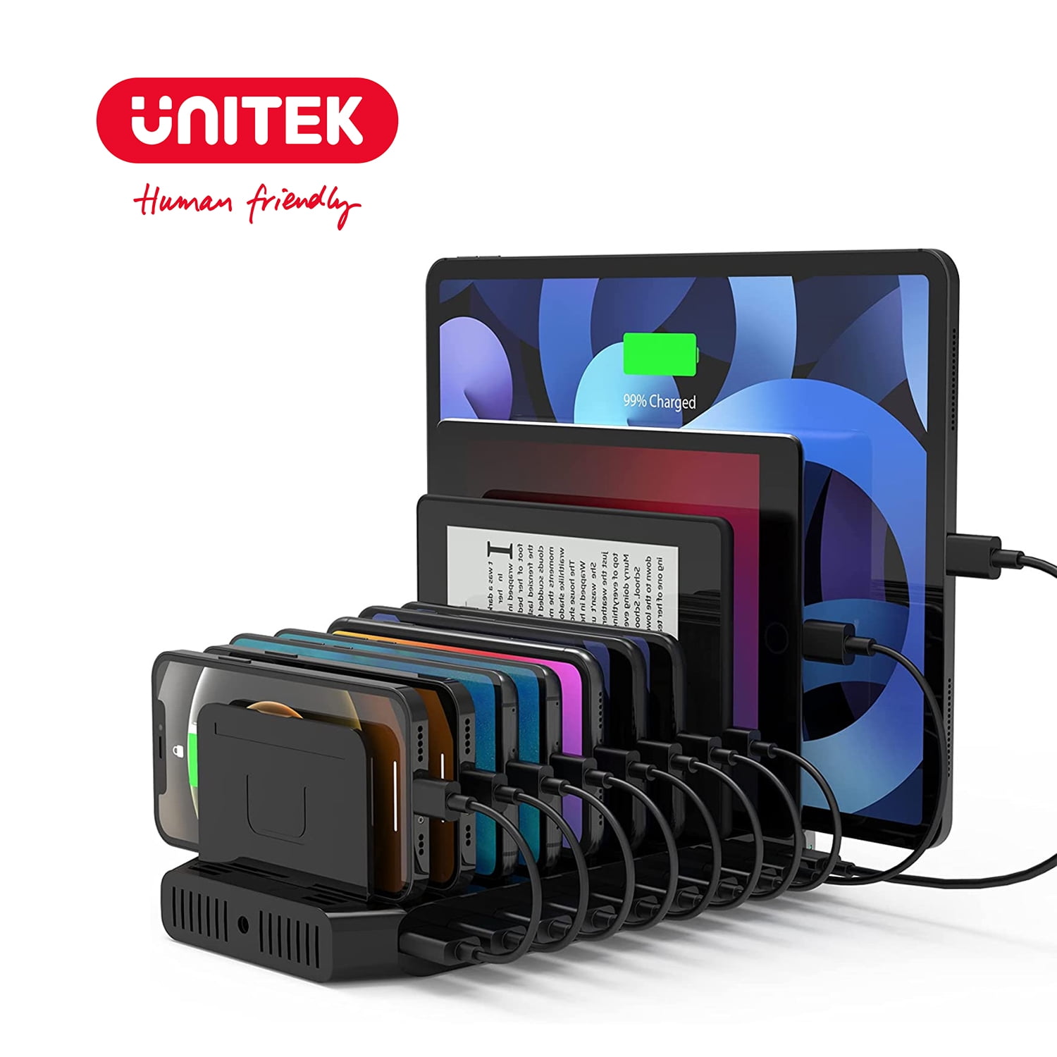 Unitek USB PD Charging Station, 120W 10-Port Type-C Charging Station ...
