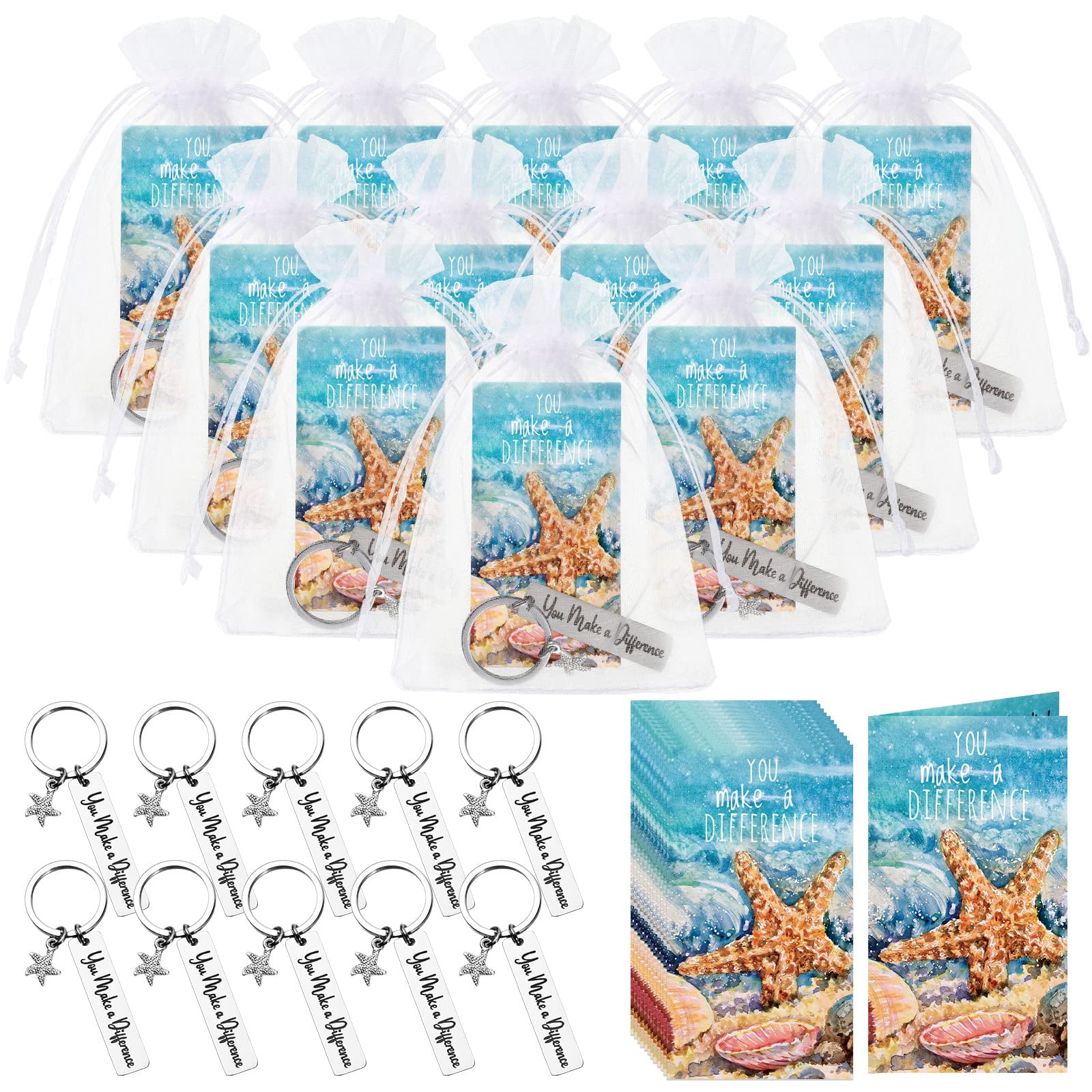 Unittype 180 Pcs Starfish Story Gift Bulk Valentine's Day Employee ...