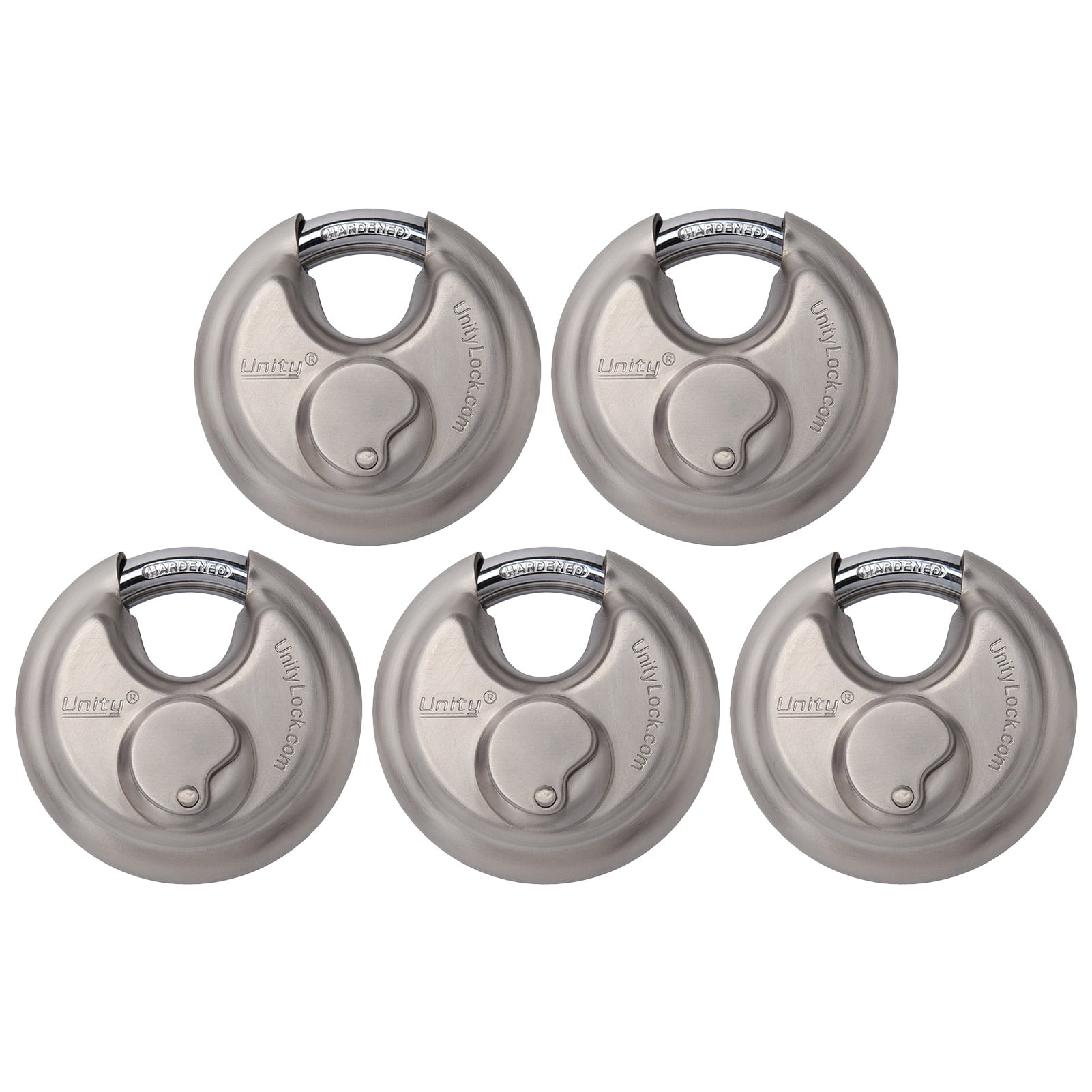 Unity 2 3/4" 70mm Stainless Steel Disc Lock for Self Storage Unit Van ...