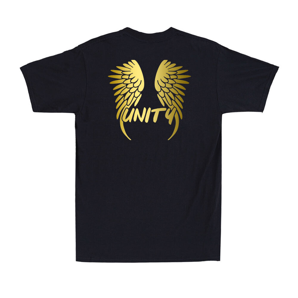 Unity Angel Wings Unity Together in the Community Golden Print T-Shirt ...