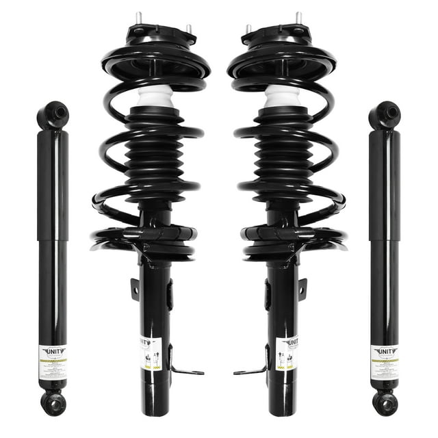 Unity Automotive Front And Rear Complete Strut Assembly Shock Kit Fits