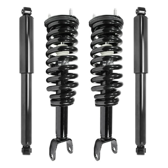 Unity Automotive Front & Rear Complete Strut Assembly Shock Kit Fits ...