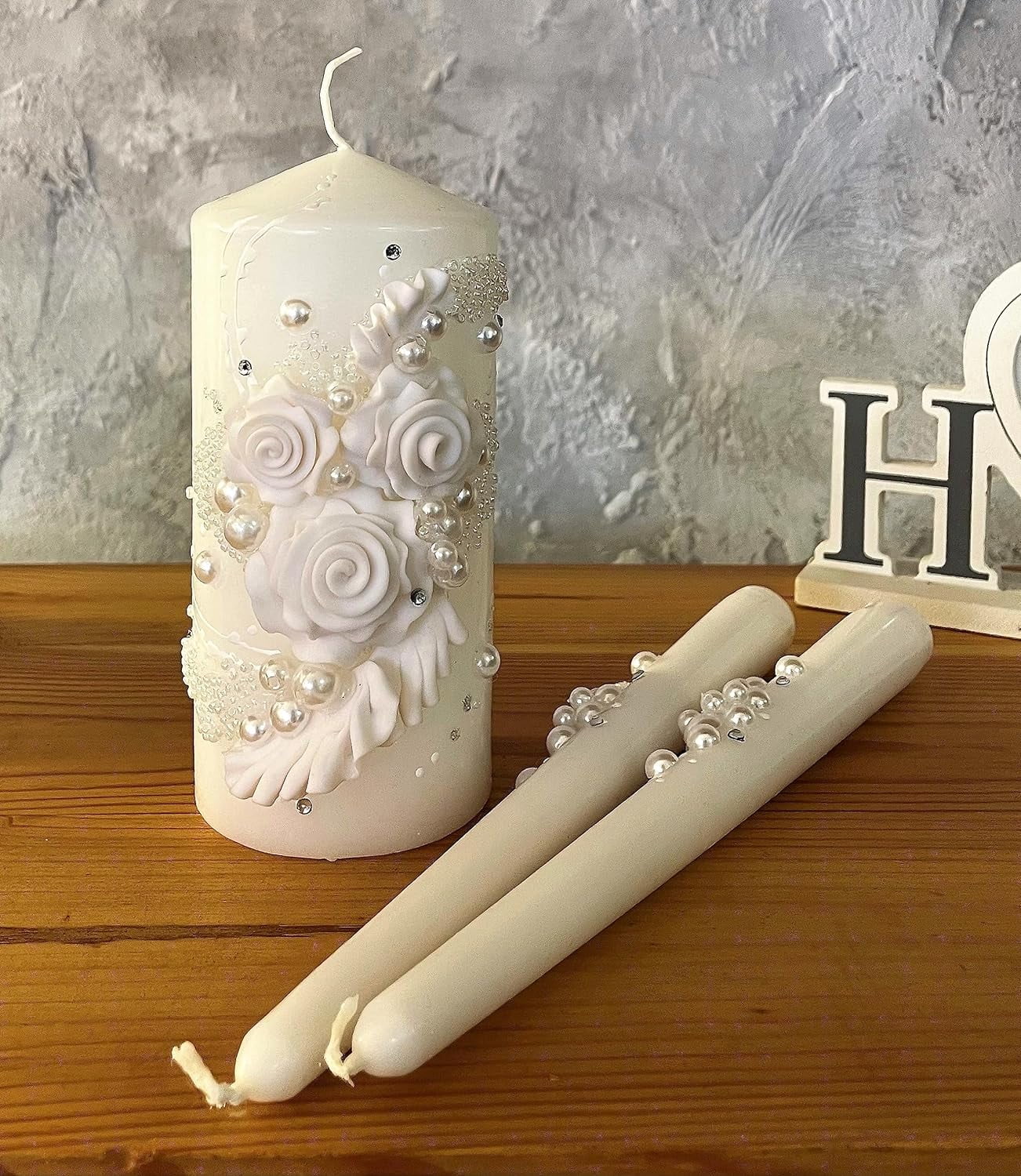 Unity Candle Set for Wedding - Wedding Unity Set for Reception and ...
