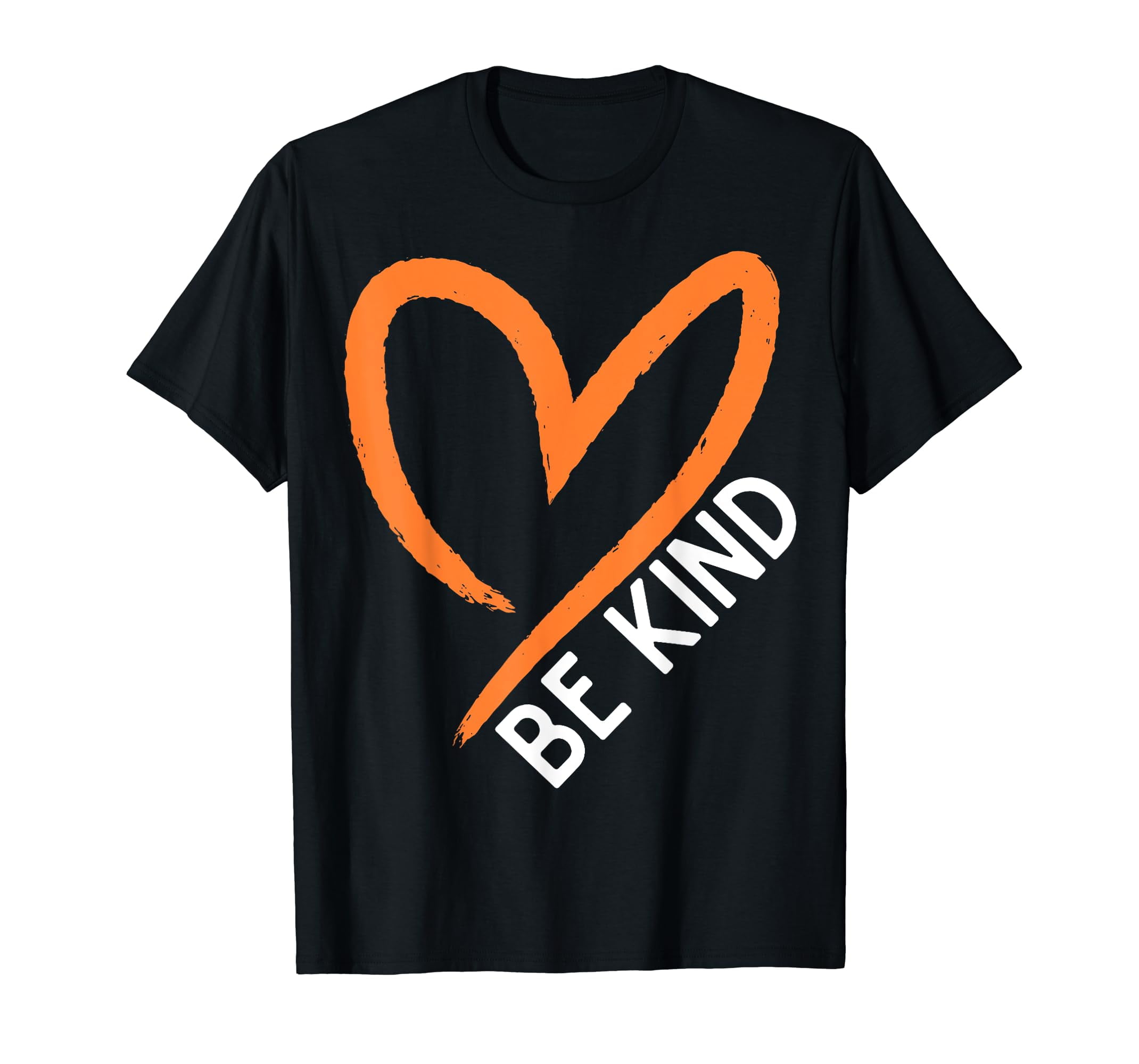 Unity Day Orange Heart Be Kind Anti Bullying Gifts T-Shirt Black Tee ...