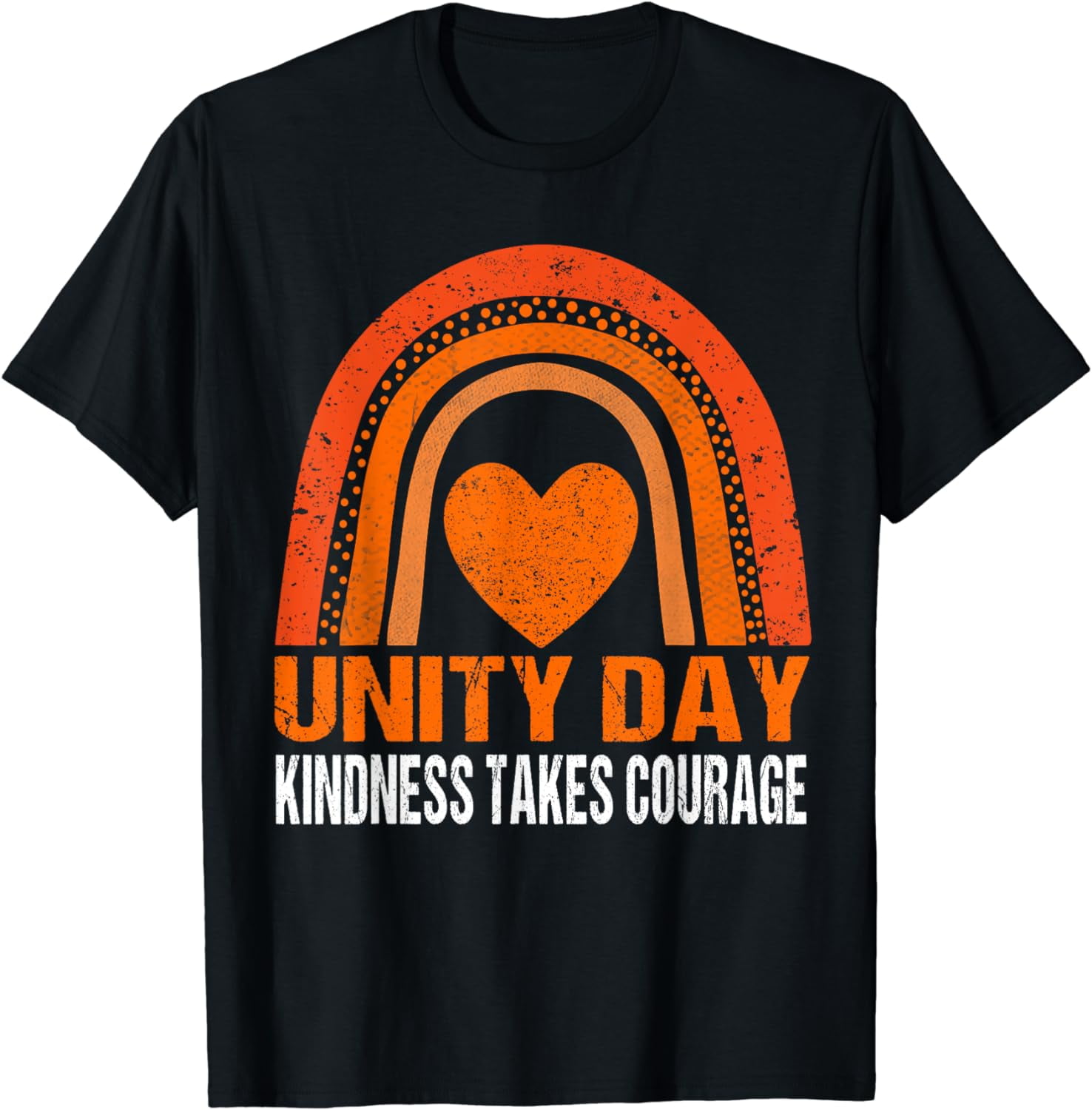 Unity Day Shirt Orange Kindness Takes Courage Unity Day Kids T-Shirt ...