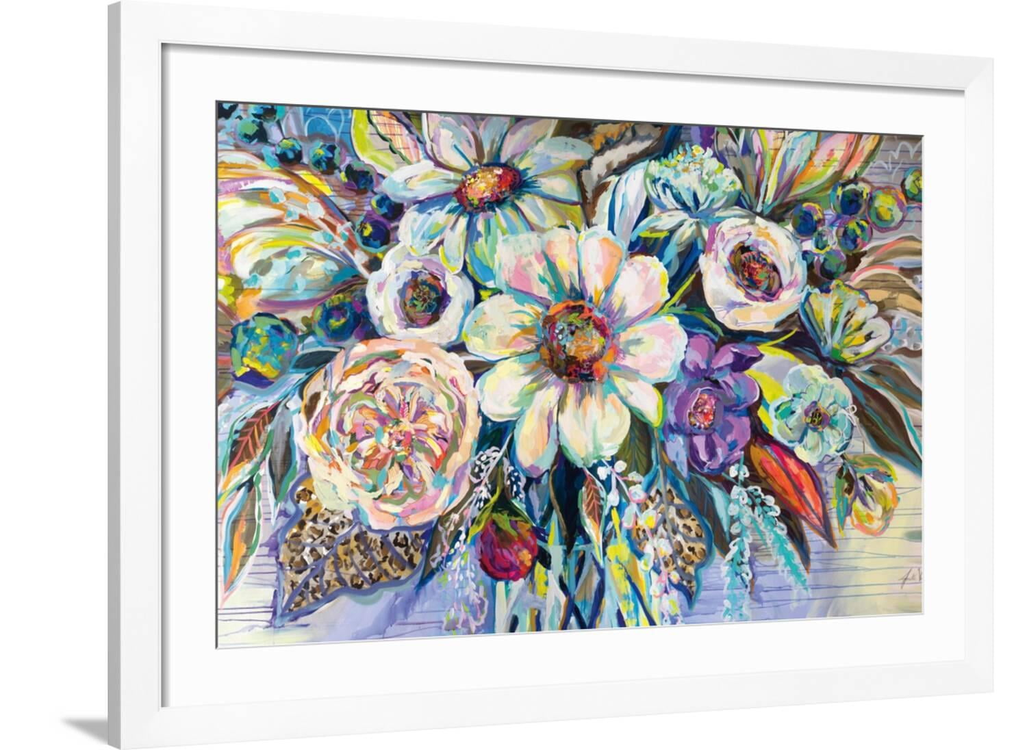 Art.com Unity Art Print by Jeanette Vertentes, White Frame Wall Art, 44 ...