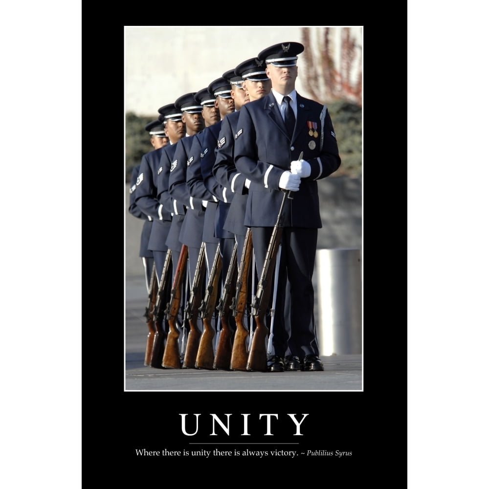 Unity: Inspirational Quote and Motivational Poster Poster Print ...