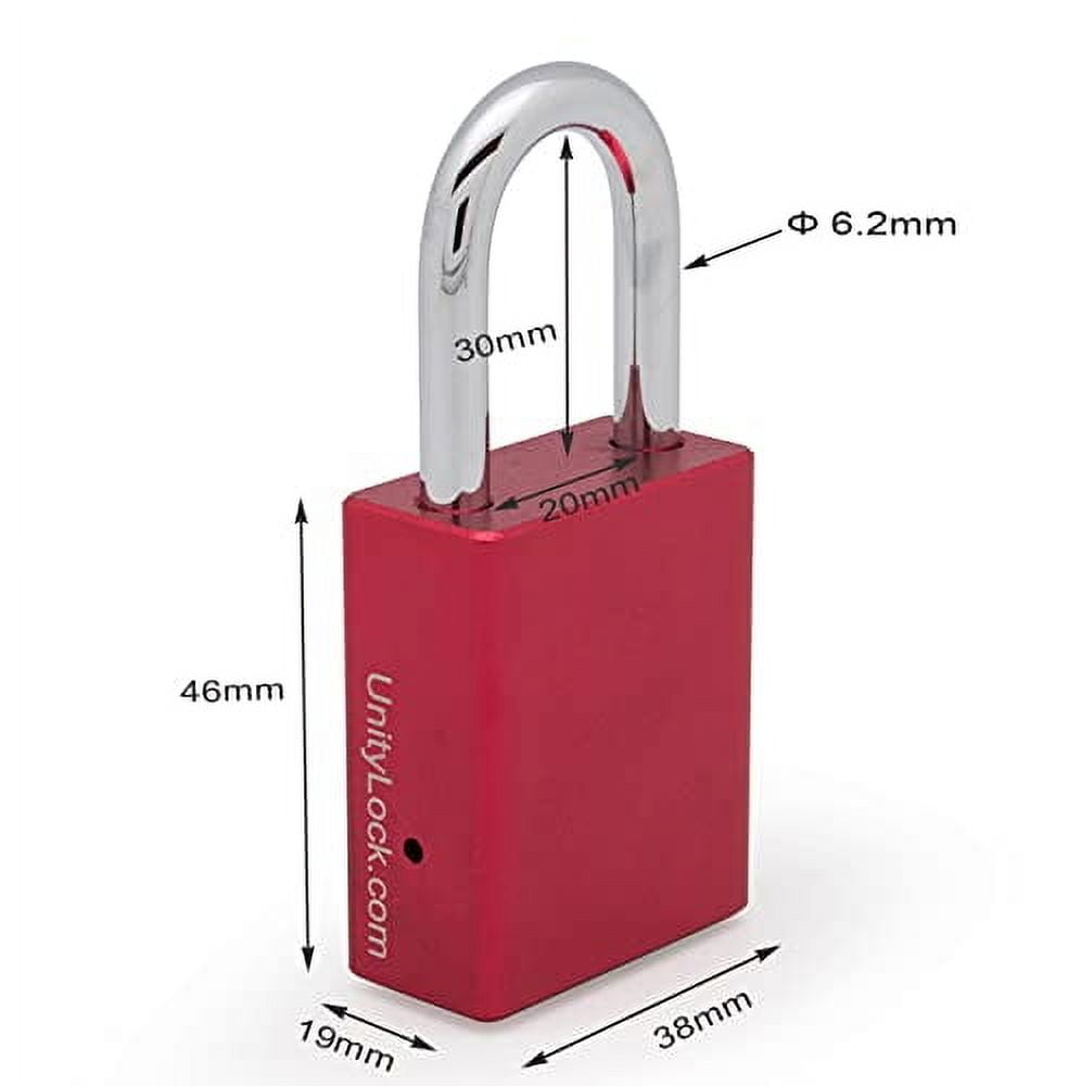 Unity Keyed Alike Aluminum Alloy Lockout Tagout Padlock (10, Red ...