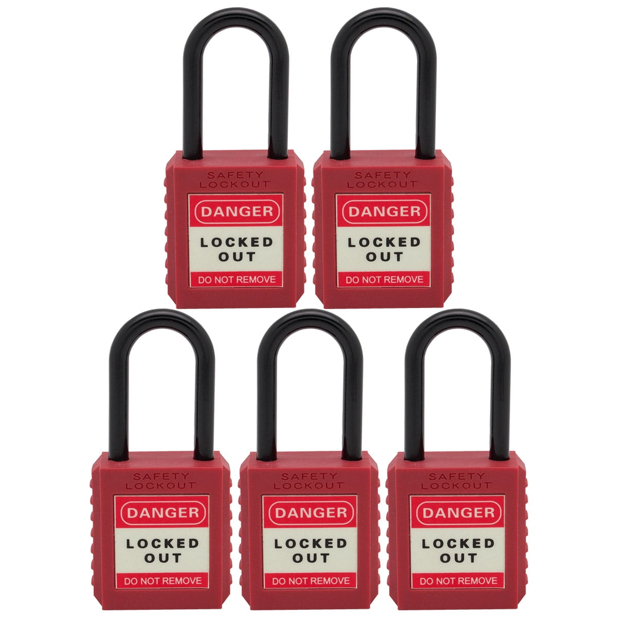 Unity Keyed Alike Red Safety Lockout Tagout Padlock 1-1/2''(40mm) for ...