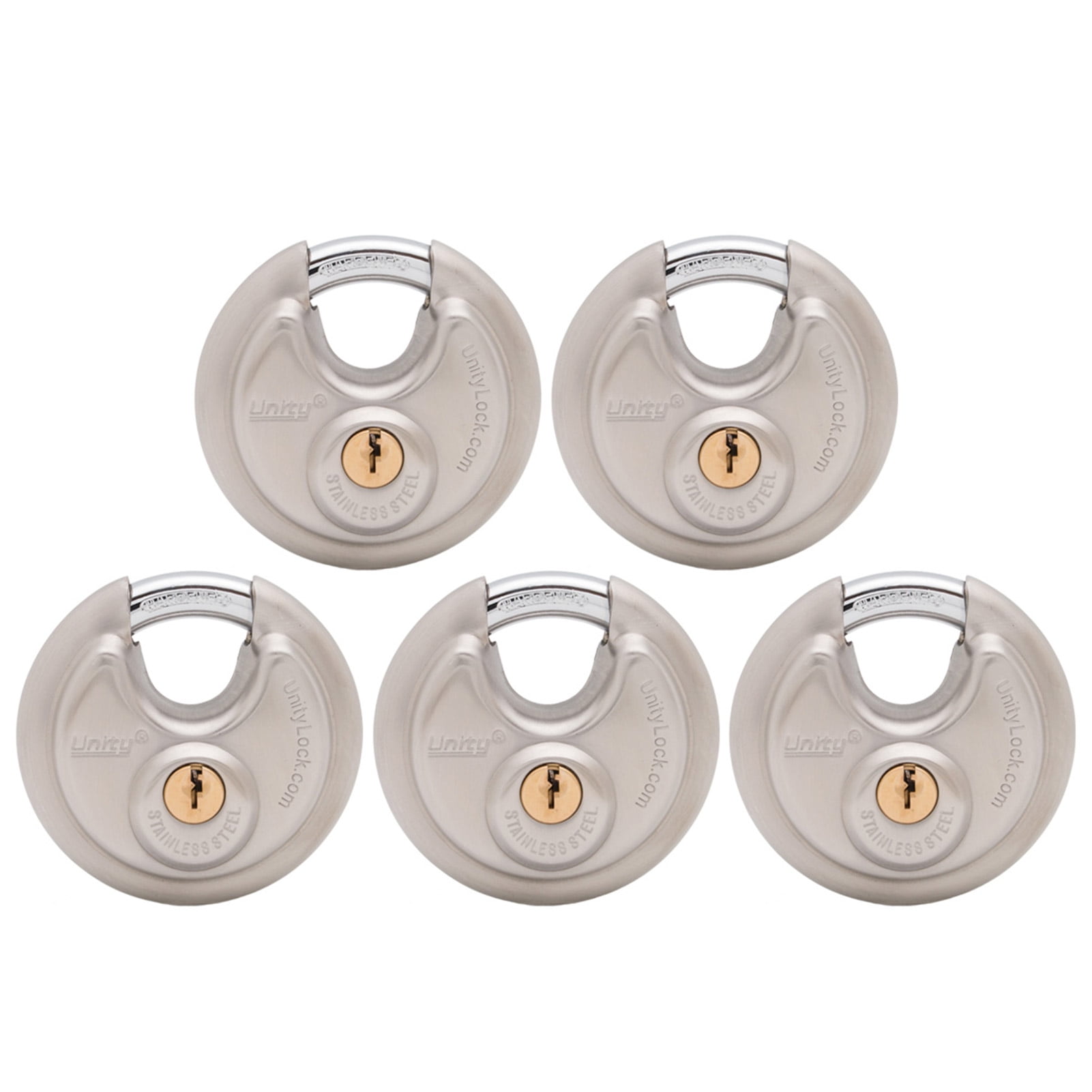 Unity Keyed Padlock 2 3/4''(70mm), Stainless Steel Disc Lock Outdoor ...