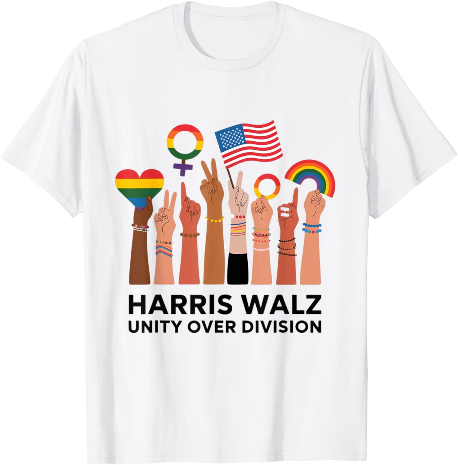 Unity Over Division Harris Waltz 2024 T-Shirt - Walmart.com