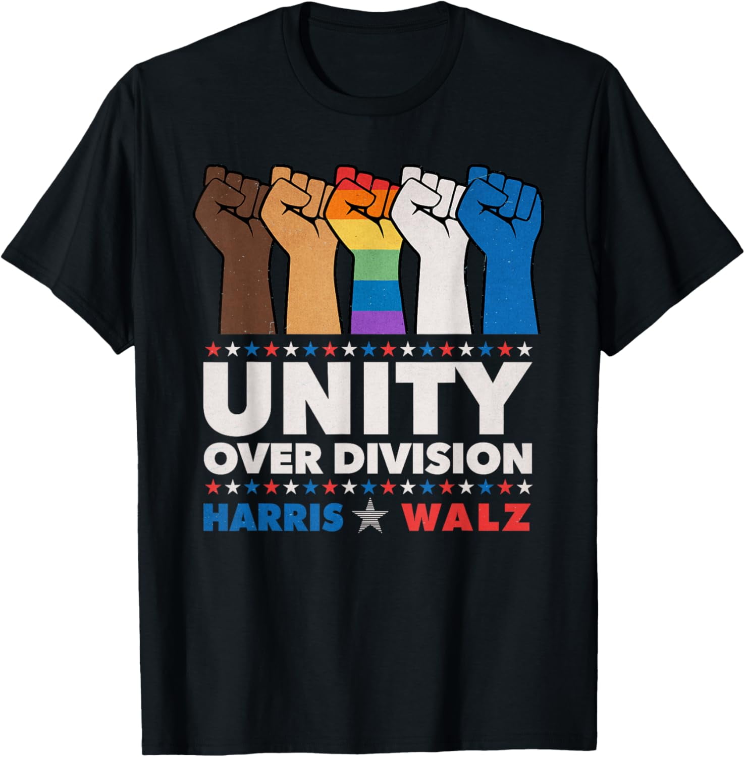 Unity Over Division Harris Walz 2024 T-Shirt - Walmart.com
