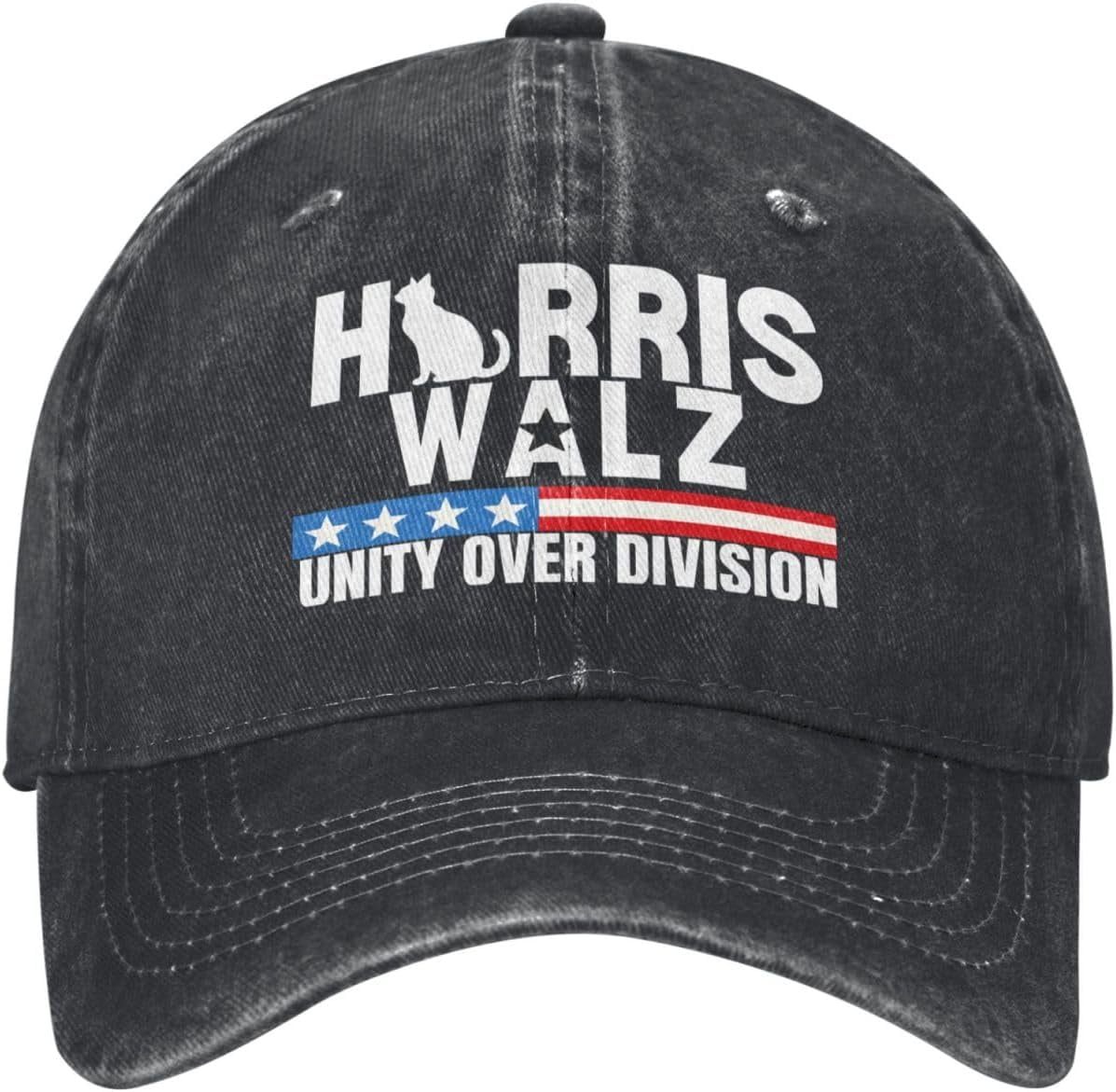 Unity Over Division hat Kamala-Harris Walz Waltz 2024 Election Denim Hats Baseball Caps ...